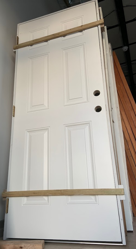 6 Panel Fiberglass Impact Door (Front Door or Back Exterior Door ...
